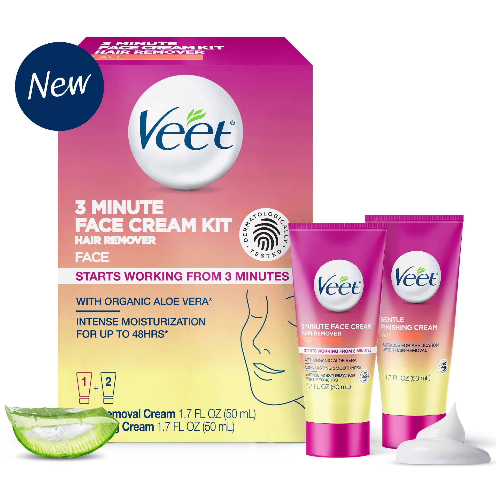 3 Minute Face Cream Kit | Veet USA